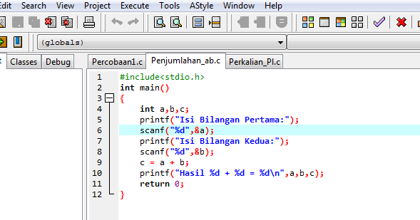 Algoritma dan Pemograman: Pemograman Dev C++