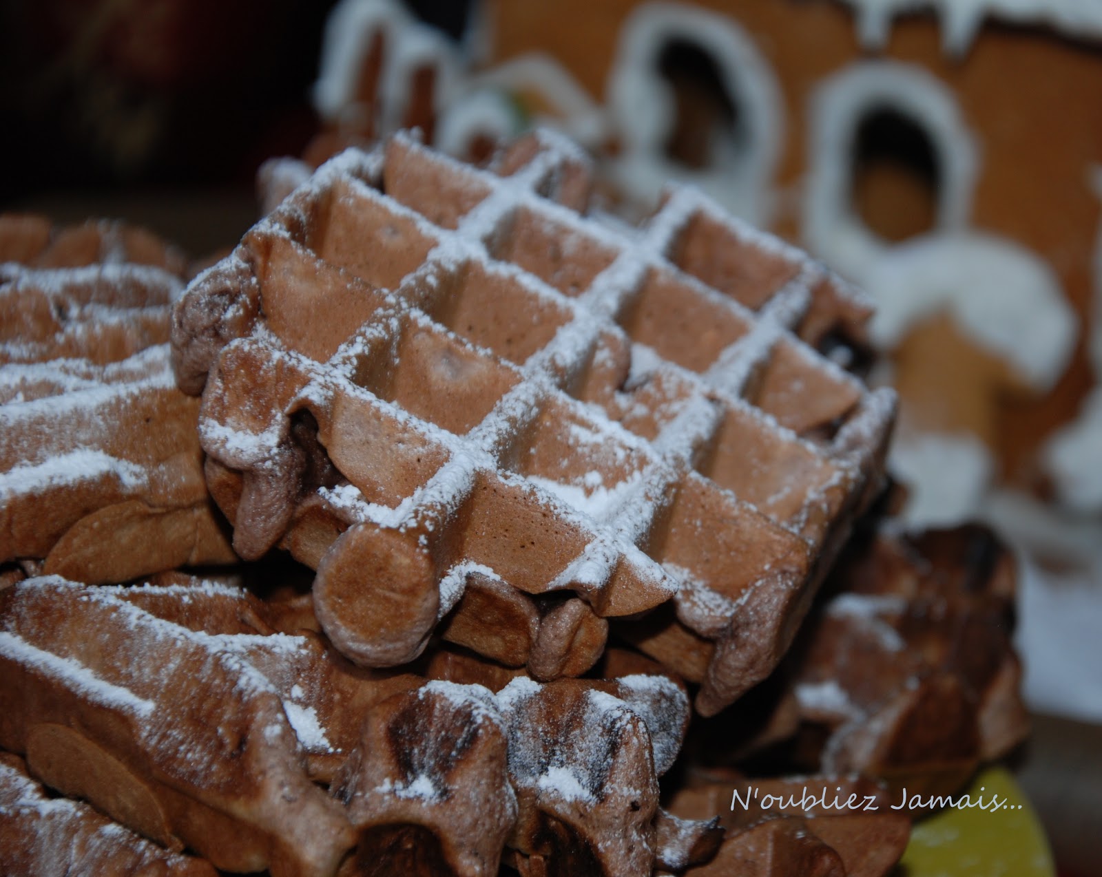 Kokosiniai - šokoladiniai vafliai