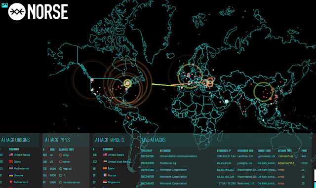 [資安]DDoS attacks Map 全球即時網路攻擊拓樸 網路攻擊動畫 - Technology Daily Life