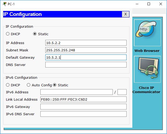 KONFIGURASI ROUTING STATIC CISCO PACKET TRACER (GUI) #1