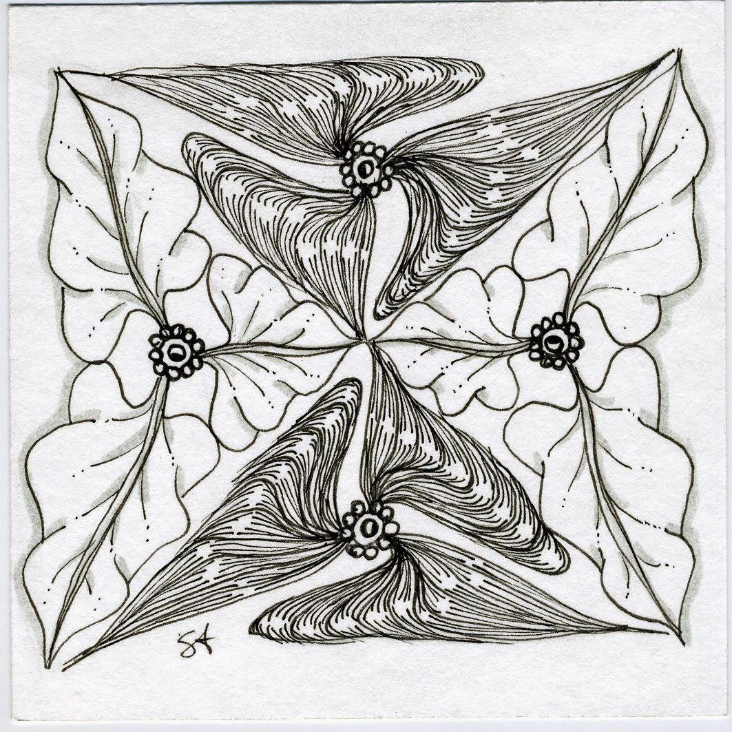 Tickled To Tangle: "It's a String Thing" #59 Tiles