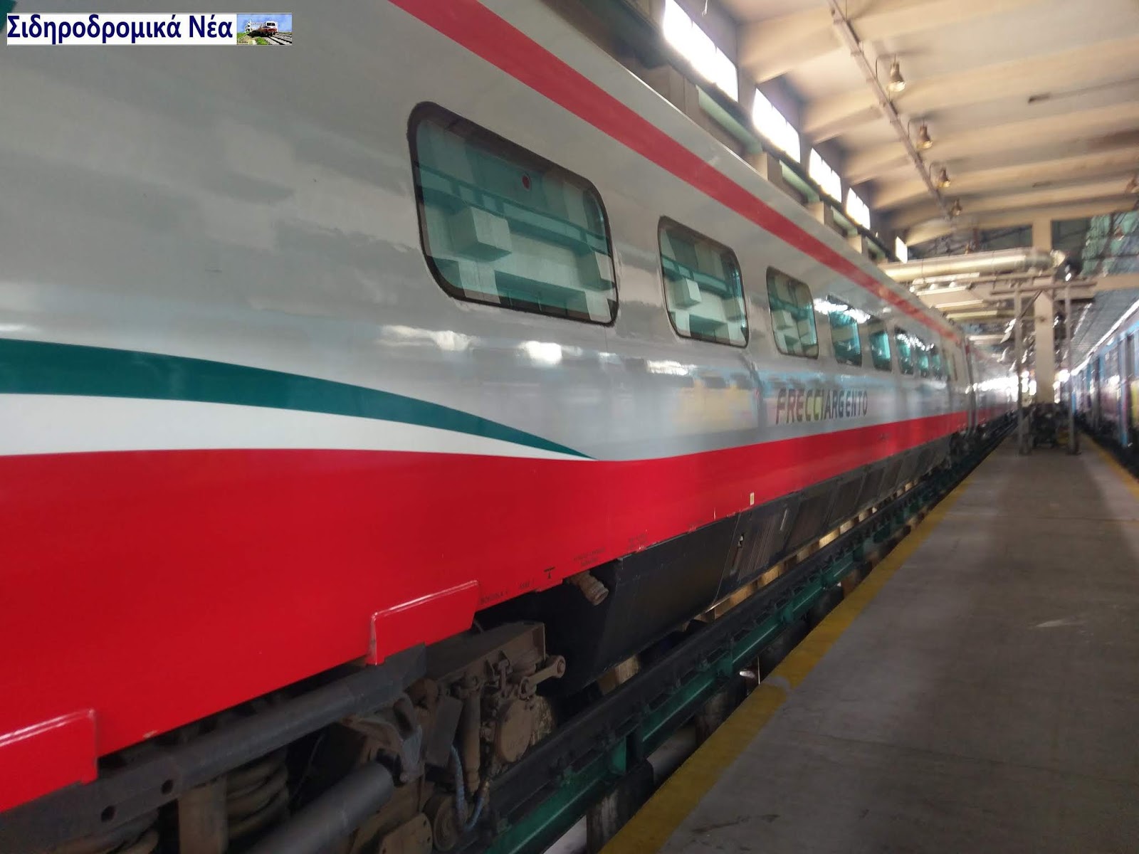 Σιδηροδρομικά Νέα: Στη Θεσσαλονίκη το Frecciargento ETR 485. Δείτε εικόνες.