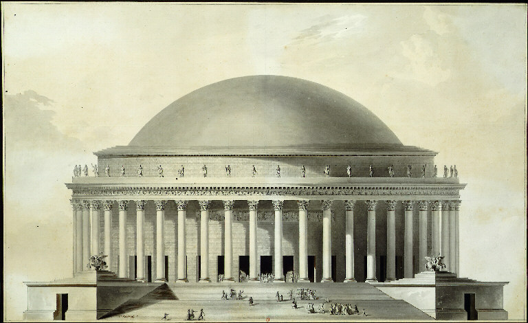 Boullée - Projet d'Opéra | Architecture drawing, Neoclassical ...
