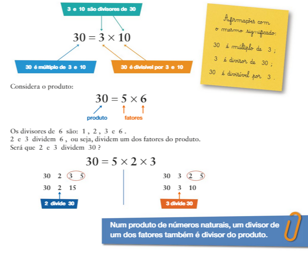 SEMPRE A MATHEMATICAR...COM MÚSICA: Propriedades dos divisores