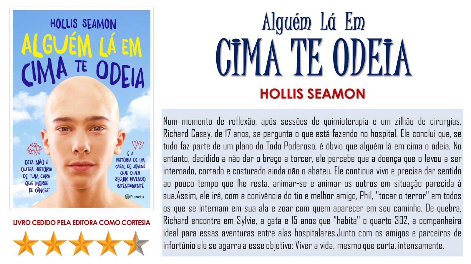 RESENHA: ALGUÉM LÁ EM CIMA TE ODEIA - HOLLIS SEAMON - CDH | O 3º BLOG ...