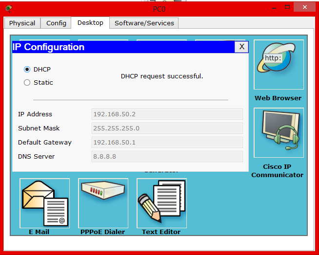 Konfigurasi DHCP server di Cisco - Pandawa House
