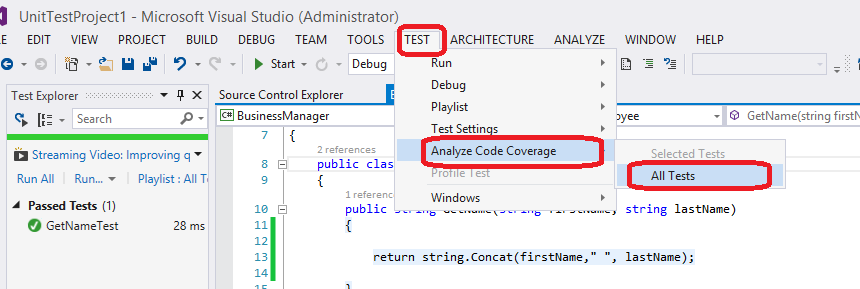 .NET Developer: Understanding of Code Coverage Analysis in C#