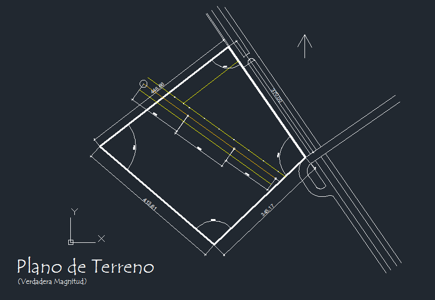 Taller de Diseño: Plano de Terreno VERDADERA MAGNITUD