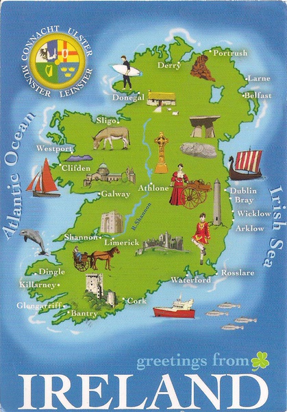 One postcard, One world: Postcard from Ireland