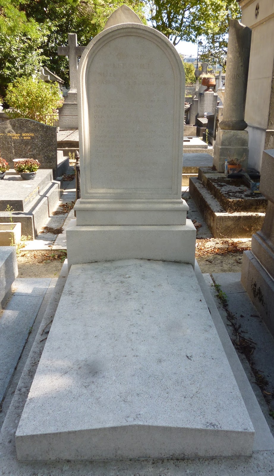 Dr Tony Shaw: Paris 2015: Gérard Lebovici, Cimetière du Montparnasse #17