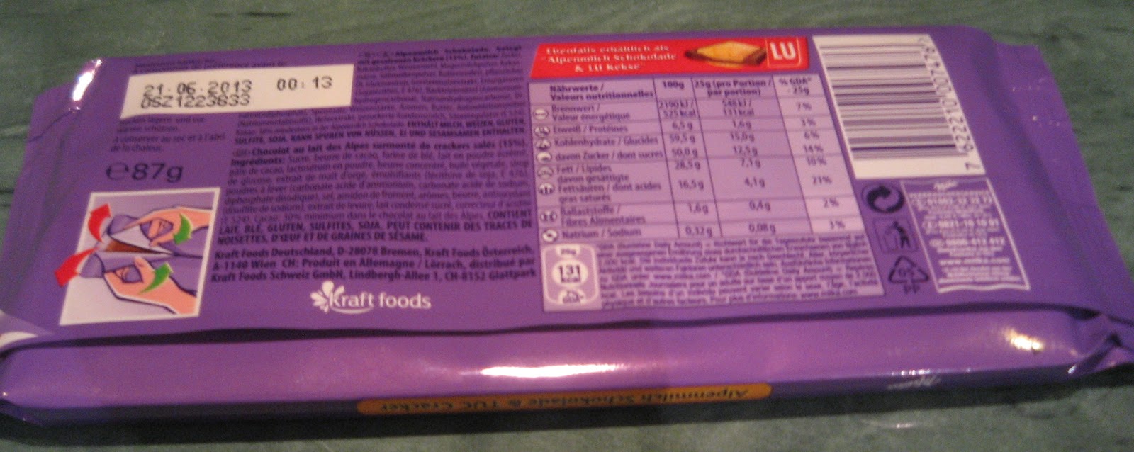 Milka: Milka Alpenmilch Schokolade & TUC Cracker (87g)