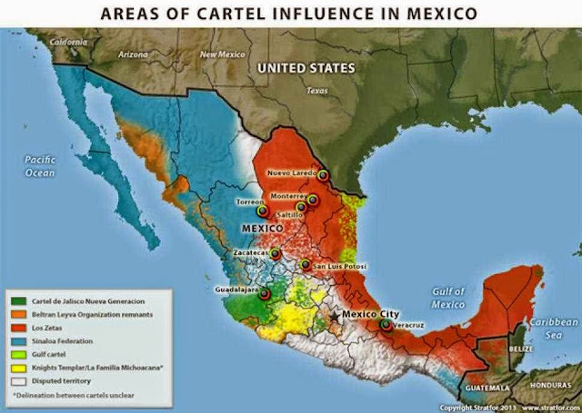 Frightening Drug Cartel Maps of Mexico