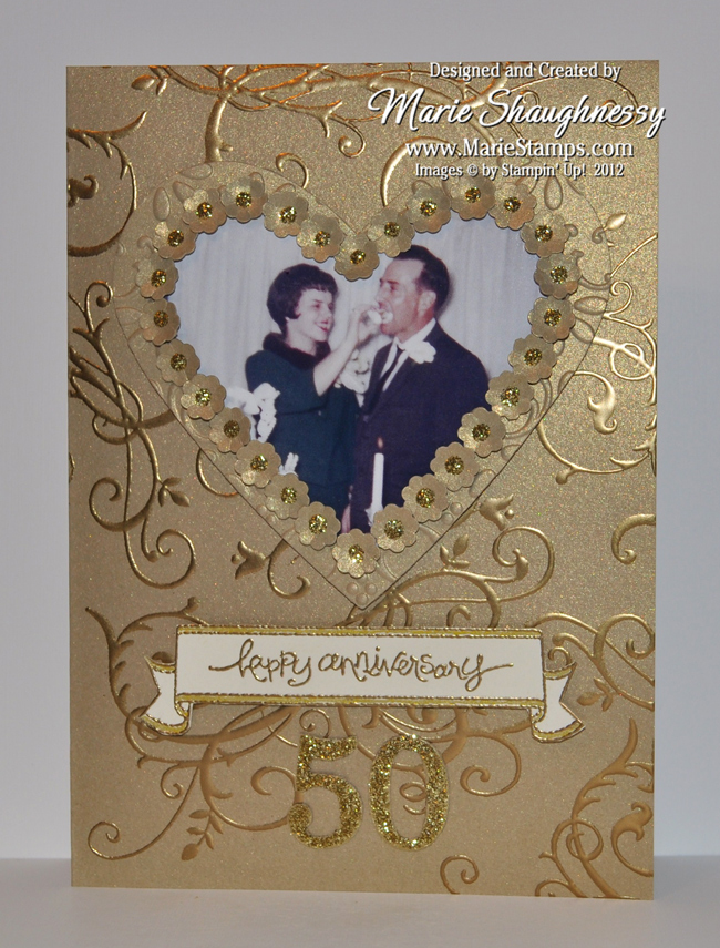 Stamping Inspiration GOLDEN ANNIVERSARY CARD FOR MY PARENTS Stamping Inspiration GOLDEN ANNIVERSARY CARD FOR MY PARENTS