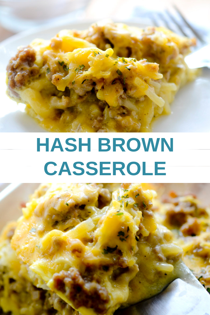 Easy 5 Ingredient Sausage Hash Brown Casserole