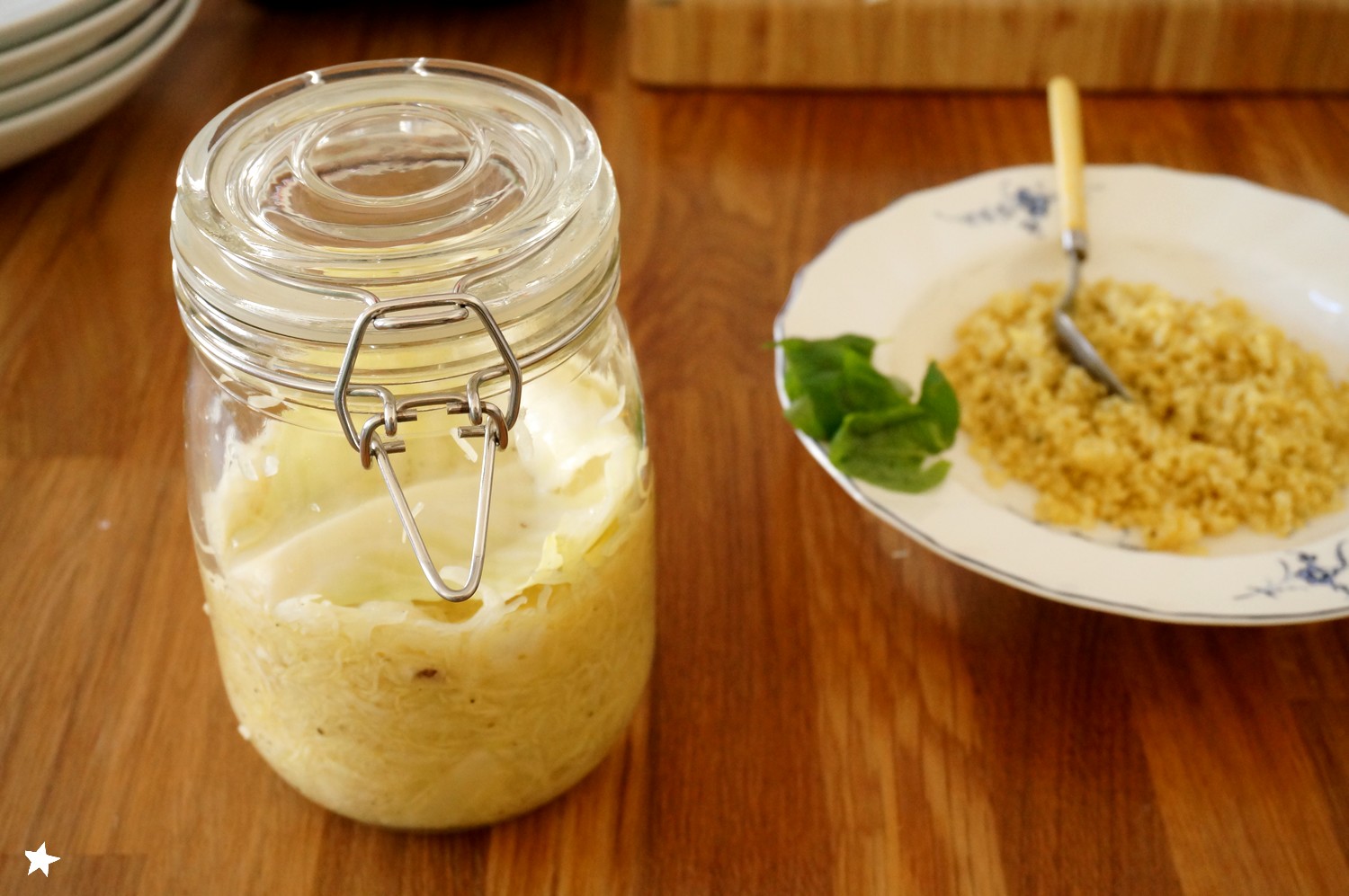 Farine d'étoiles: Chou lacto-fermenté (de la choucroute quoi!) + salade ...
