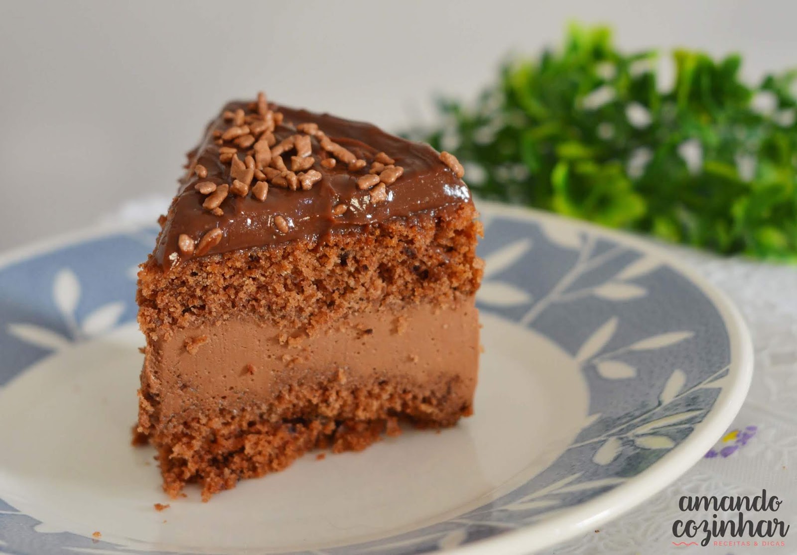 Bolo mousse de chocolate fácil - Amando Cozinhar