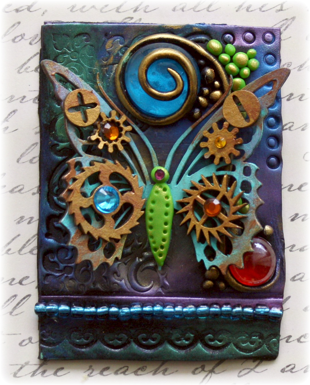 Such a Pretty Mess: VIDEO TUTORIAL: Polymer Clay and Chipboard ATC!!