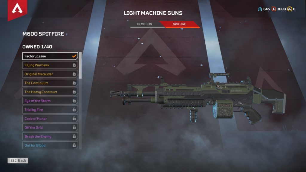 Daftar Senjata Apex Legends