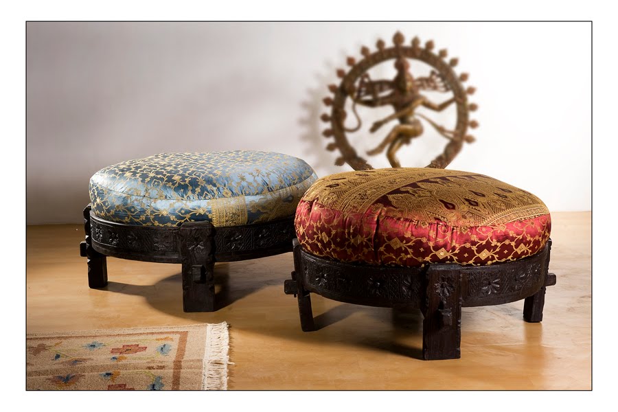 Monsoon Craft.com: Indian Chukki Ottoman Seating.