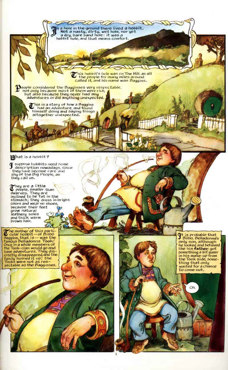 Old-fashioned Comics: The Hobbit TPB (1990 Eclipse Edition) By J.R.R ...