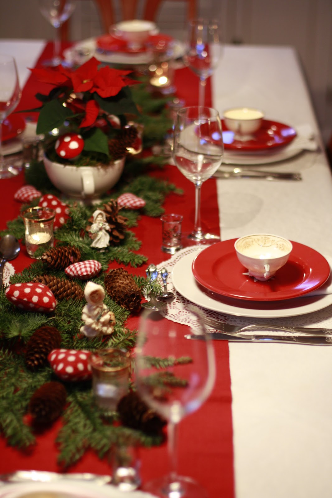 Englekyss: Inspirasjon til dekking av julebord