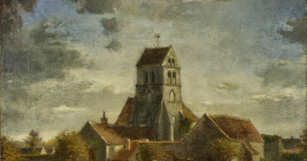 Francois Millet Landscape with Buildings ~ High resolution Art photos ...