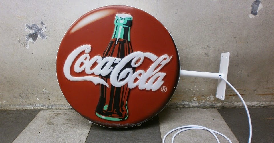 Antikpisan: Neon Box Coca Cola Bulat ( SOLD OUT / TERJUAL )