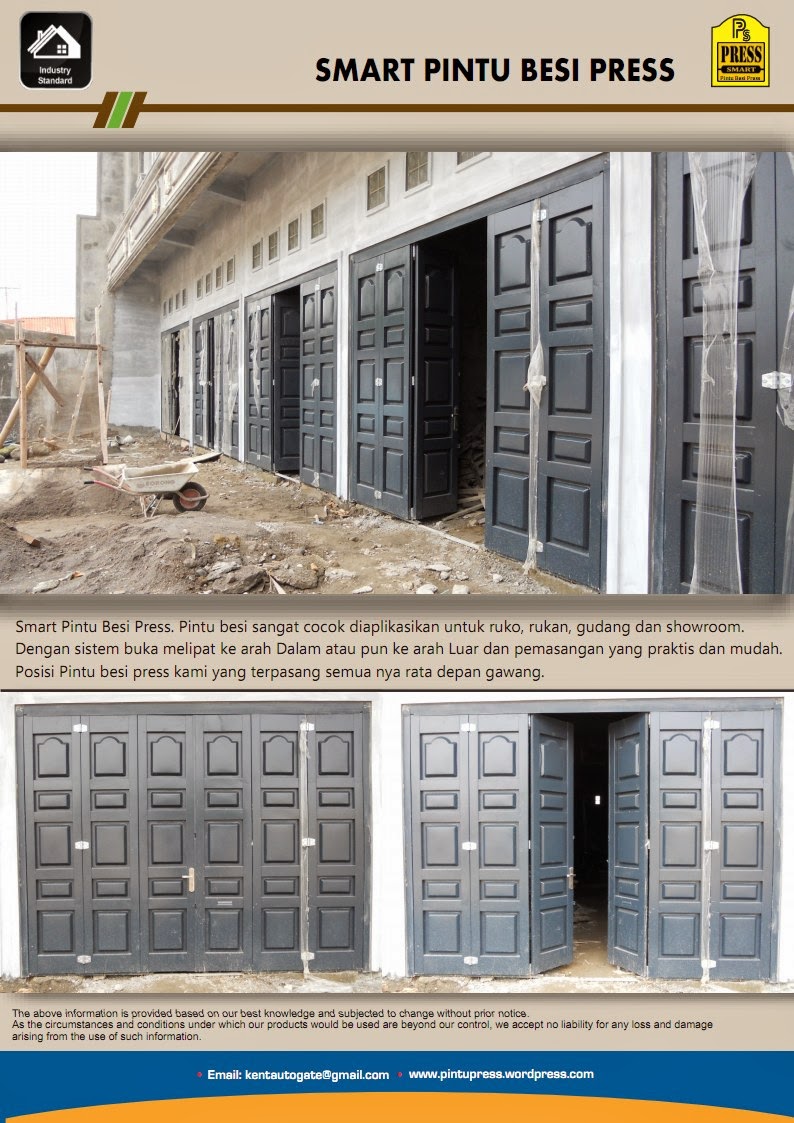 SMART PINTU BESI PRESS: Pintu Besi Press Melipat Ruko