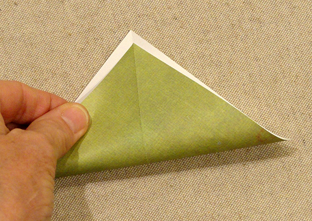 Needles 'n' Knowledge: Christmas Tree Folded Squares 5X7 Card