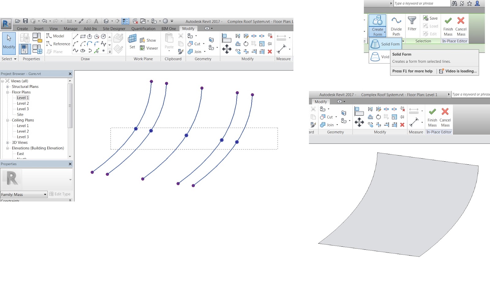 Start BIM: Complex Roofing System [Revit]