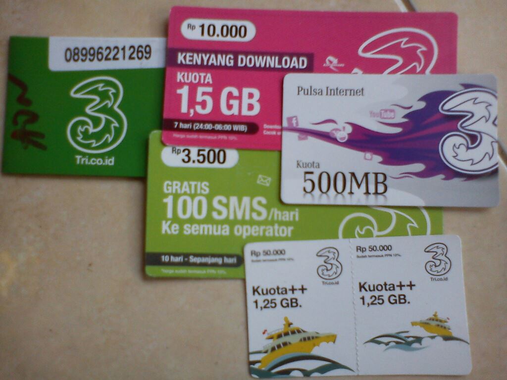Cara Daftar Paket Internet 3 Terbaru