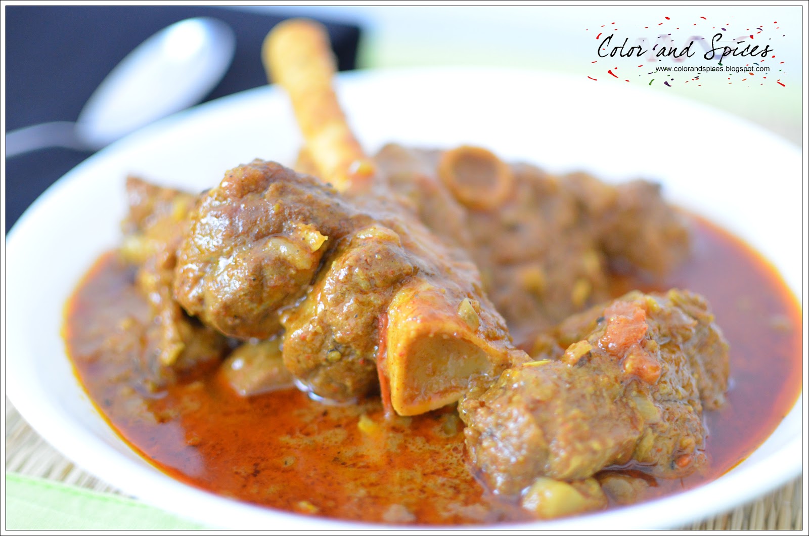 Color and Spices: Bhuna Gosht: Braised Slow-cooked Mutton