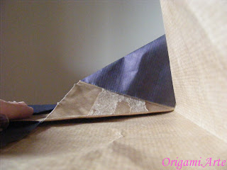 Origami.Arte: Carteira de saco de papel