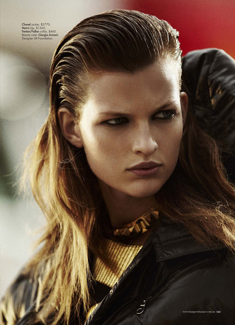 Bette Franke in Harper’s Bazaar Australia January 2012 by Benny Horne