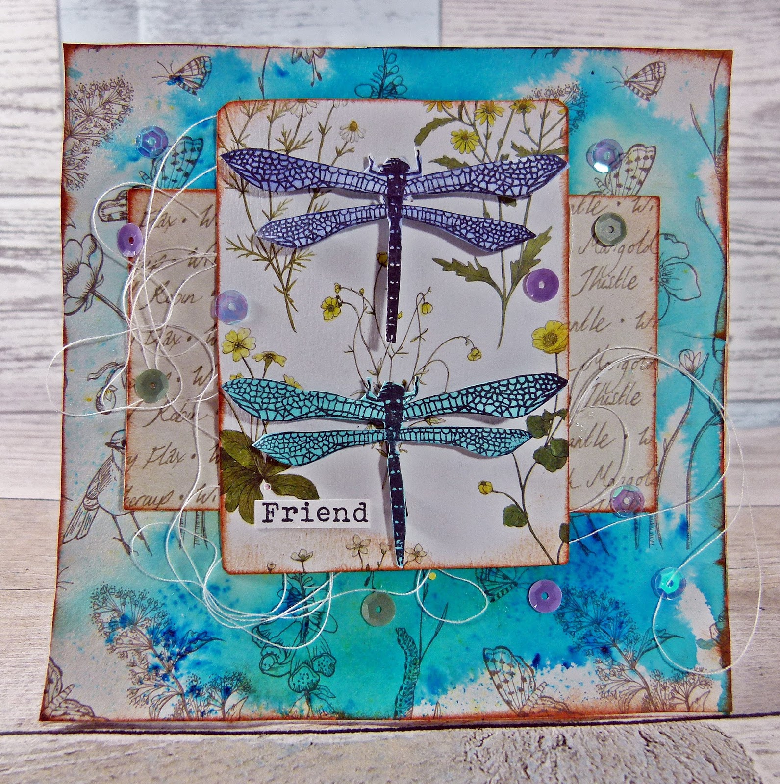 Craft Consortium Wildflower Meadow Dragonfly Greeting Card | Life in a ...
