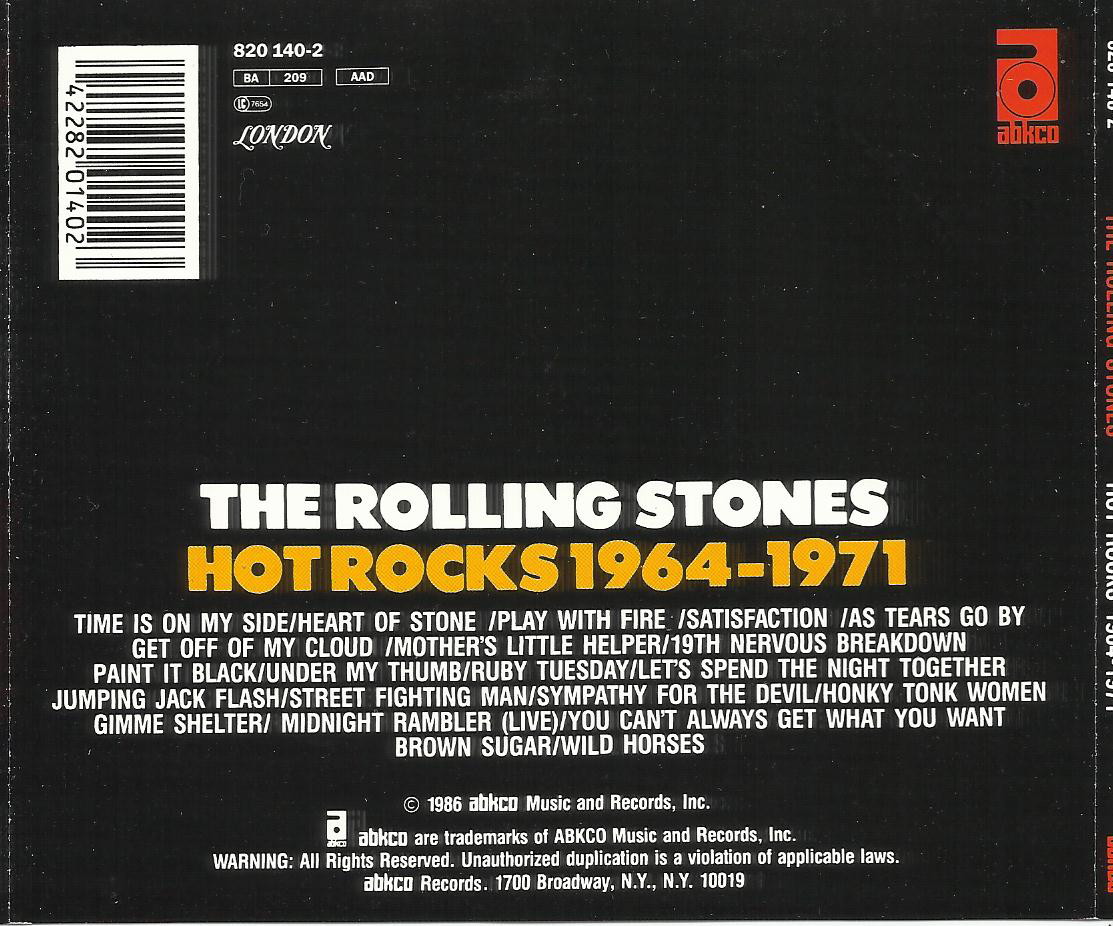This Jukebox Rocks !!: The Rolling Stones...Hot Rocks ..The Greatest ...