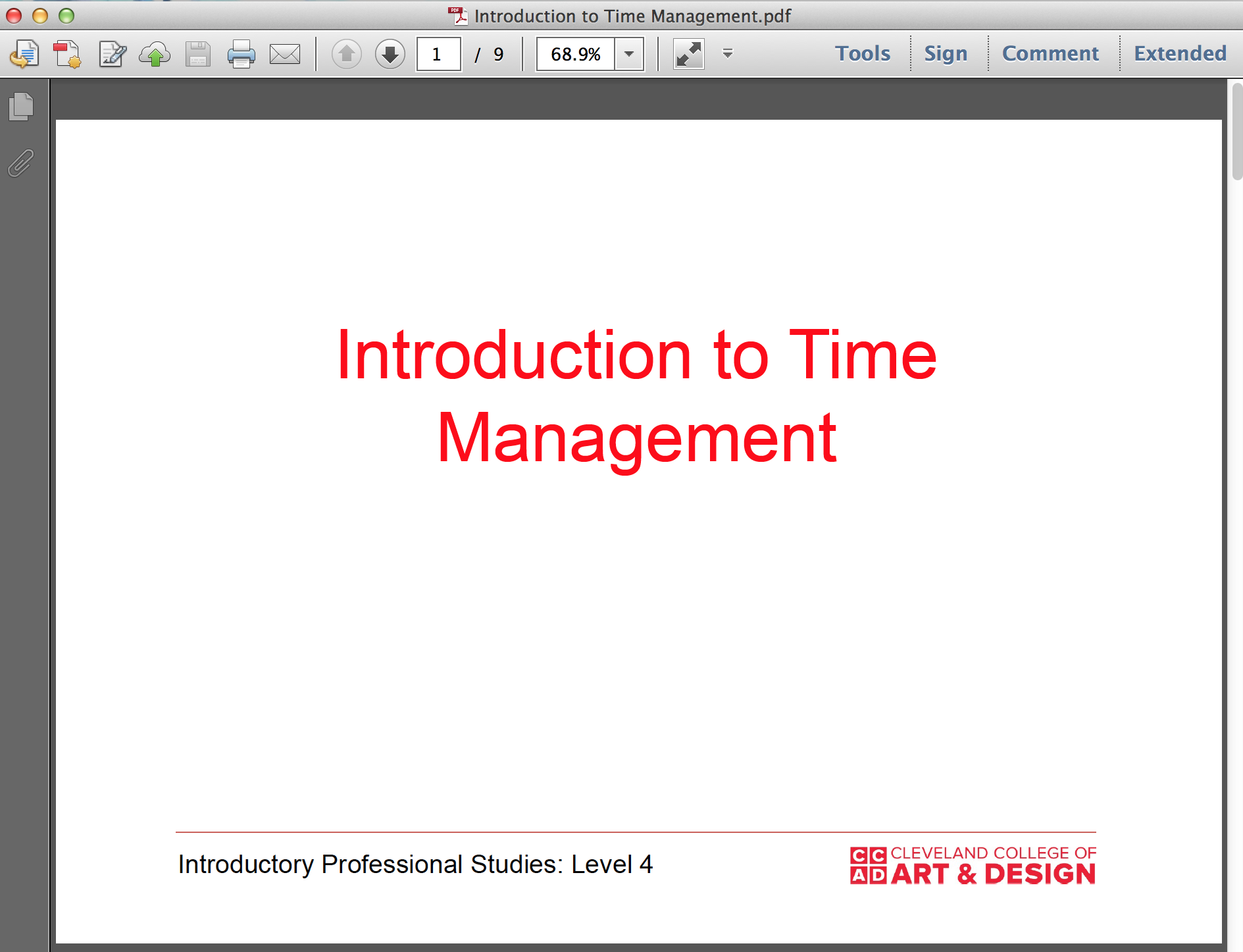 Professional Studies : 2. Time Management