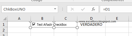 VBA: Insertar un CheckBox en nuestra Hoja con macros | EXCEL FORO: Un ...