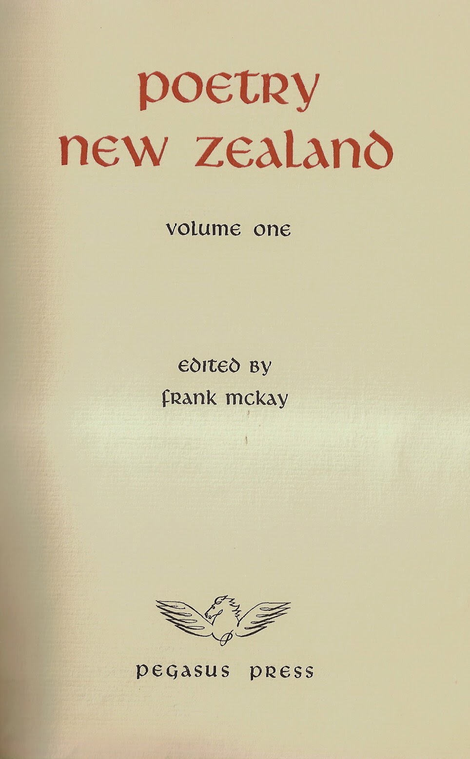 Poetry New Zealand Index: Poetry New Zealand 1 (1971)