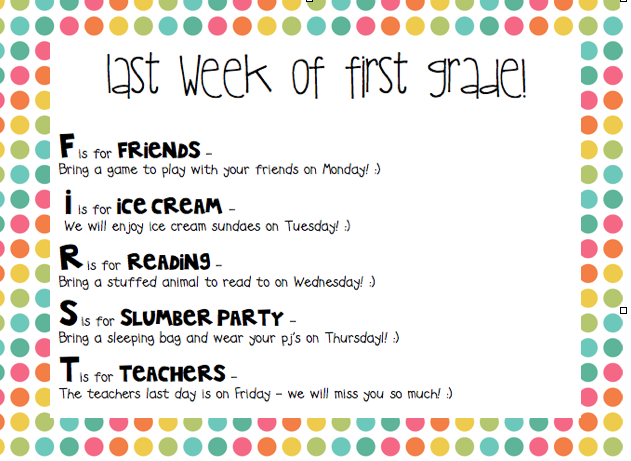 Castles and Crayons: Last Week of School!