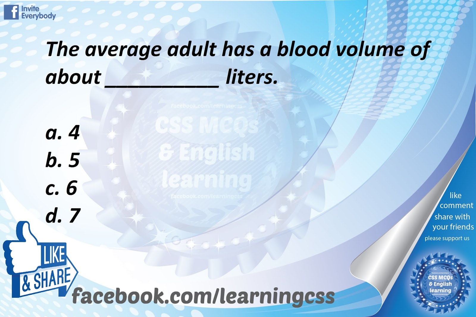 KON KIA HAI کون کیا ہے؟: The average adult has a blood volume of about ...
