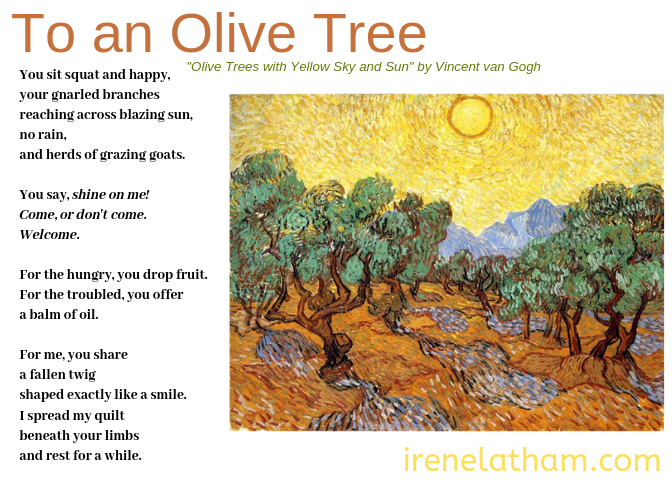 Live Your Poem...: ARTSPEAK: Happy! poem "To an Olive Tree" & POETRY ...