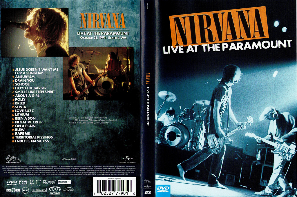 STRONGERDVD: NIRVANA LIVE AT THE PARAMOUNT DVDHD DOBLE CAPA 720P