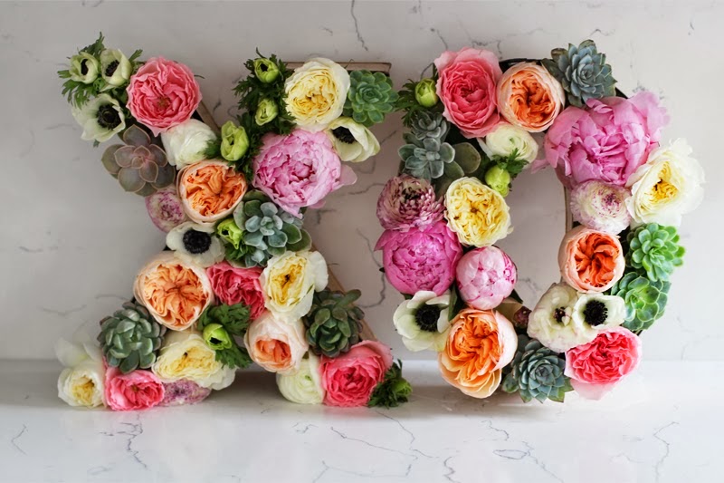 DIY: Flower Letters! | Art And Chic