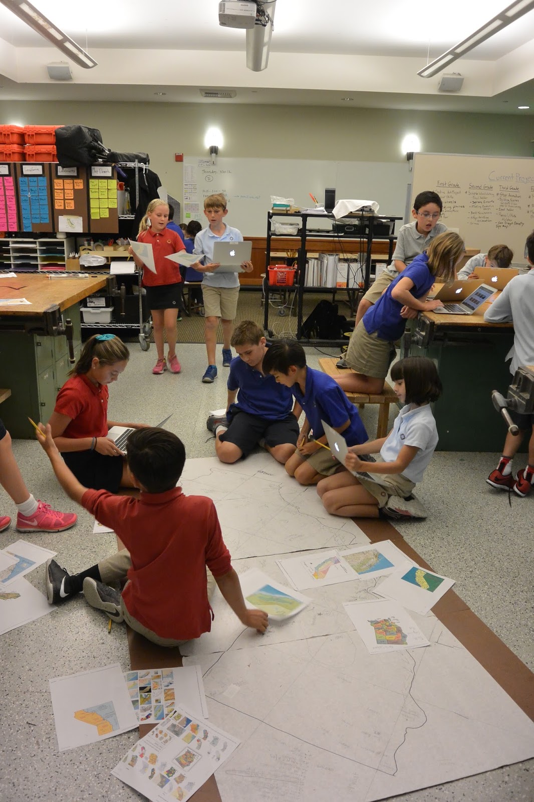 Francis Parker School Design Lab: 4th Grade Map project