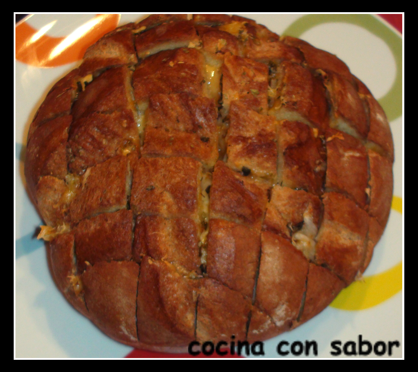 Pan relleno de queso