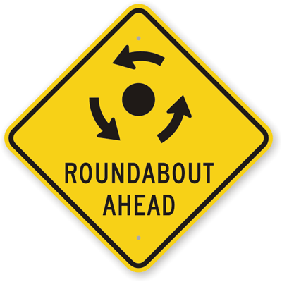 English Resources: 미국 도로 용어 cul-de-sac 쿨데삭, dead end 막다른 길, roundabout 로터리