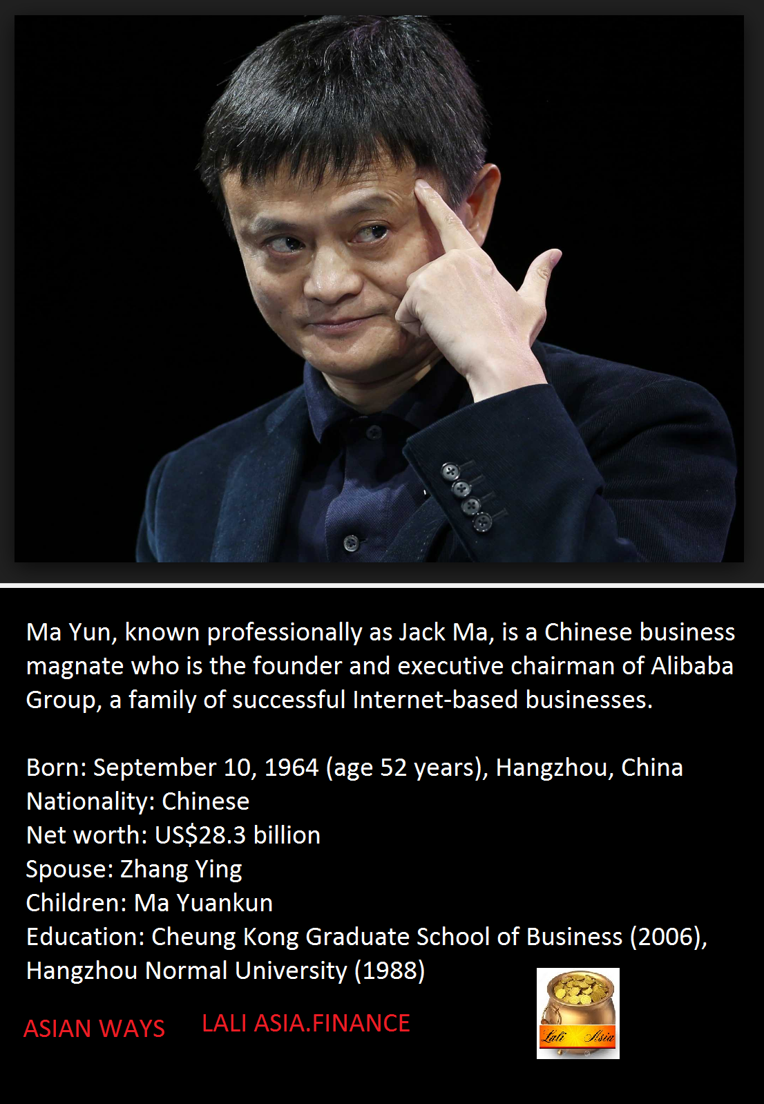 JACK MA- graduated in 2006. in 2016 A BILLIONAIRE- HOW IS THIS POSSIBLE ...