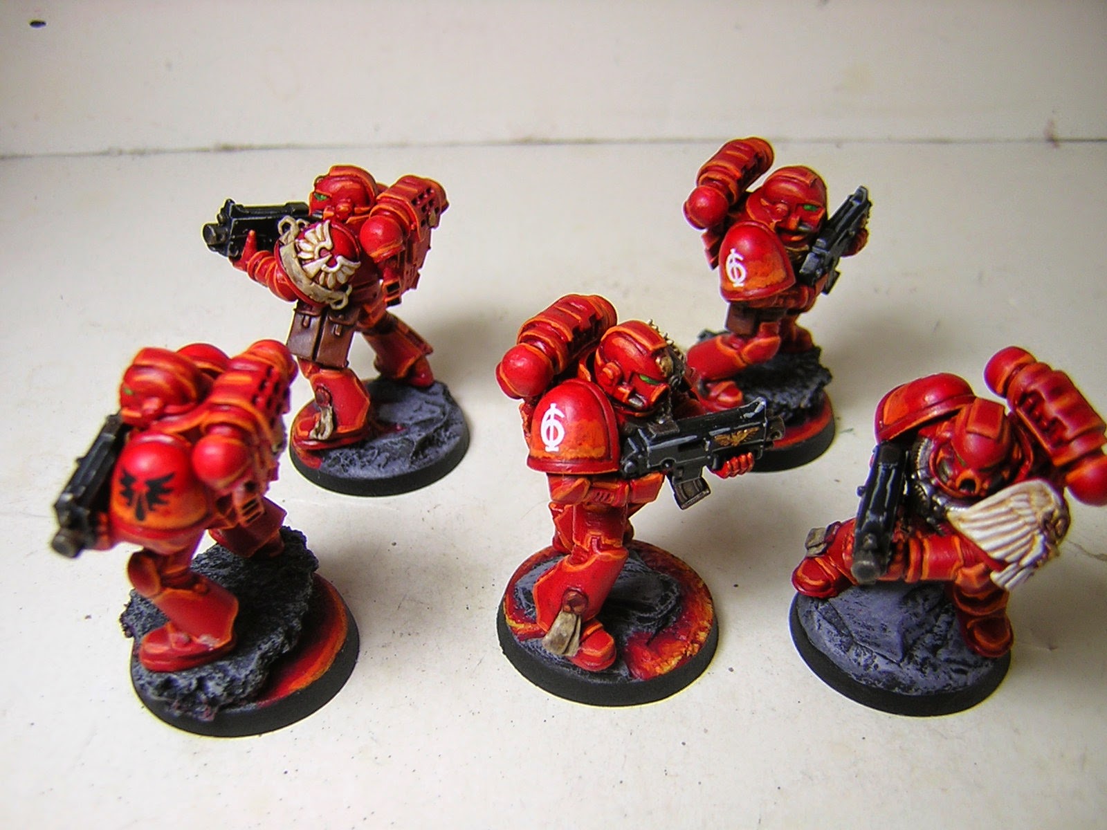 Warhammer 40k Orks (and more): On the bench: Blood Angels tactical marines