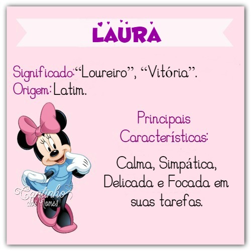 Cantinho dos Nomes: Significado do Nome Laura